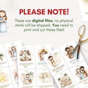 Nativity Story Advent Calendar for Kids | Bible Verse Christmas ...