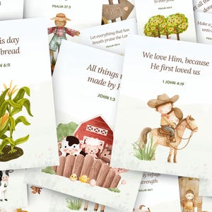 20 Bible Verse Flashcards | Educational Scripture Memory Cards ...