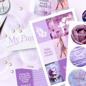 Lilac Prayer Board Kit | the Lilac Edition | Printable Prayer Vision ...