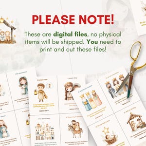 Nativity Story Advent Calendar for Kids | Bible Verse Christmas ...