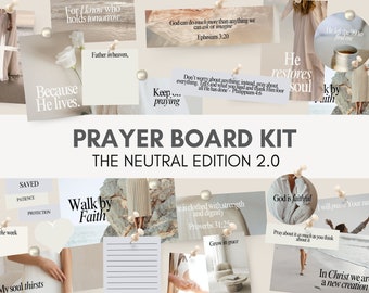 Prayer Board Kit | the Pastel Edition | Printable Prayer Vision Board ...