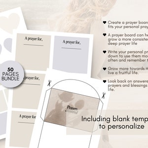 Prayer Board Kit | the Neutral Edition 2.0 | Printable Prayer Vision ...