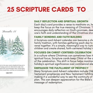Nativity Story Scripture Advent Calendar | Bible Verse Christmas ...