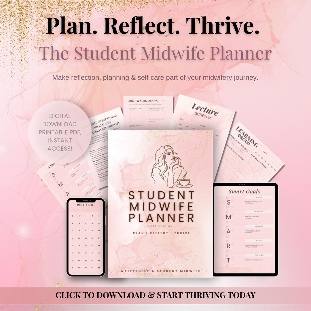 Student Midwife Planner | Printable Midwifery Study Planner | Goodnotes ...