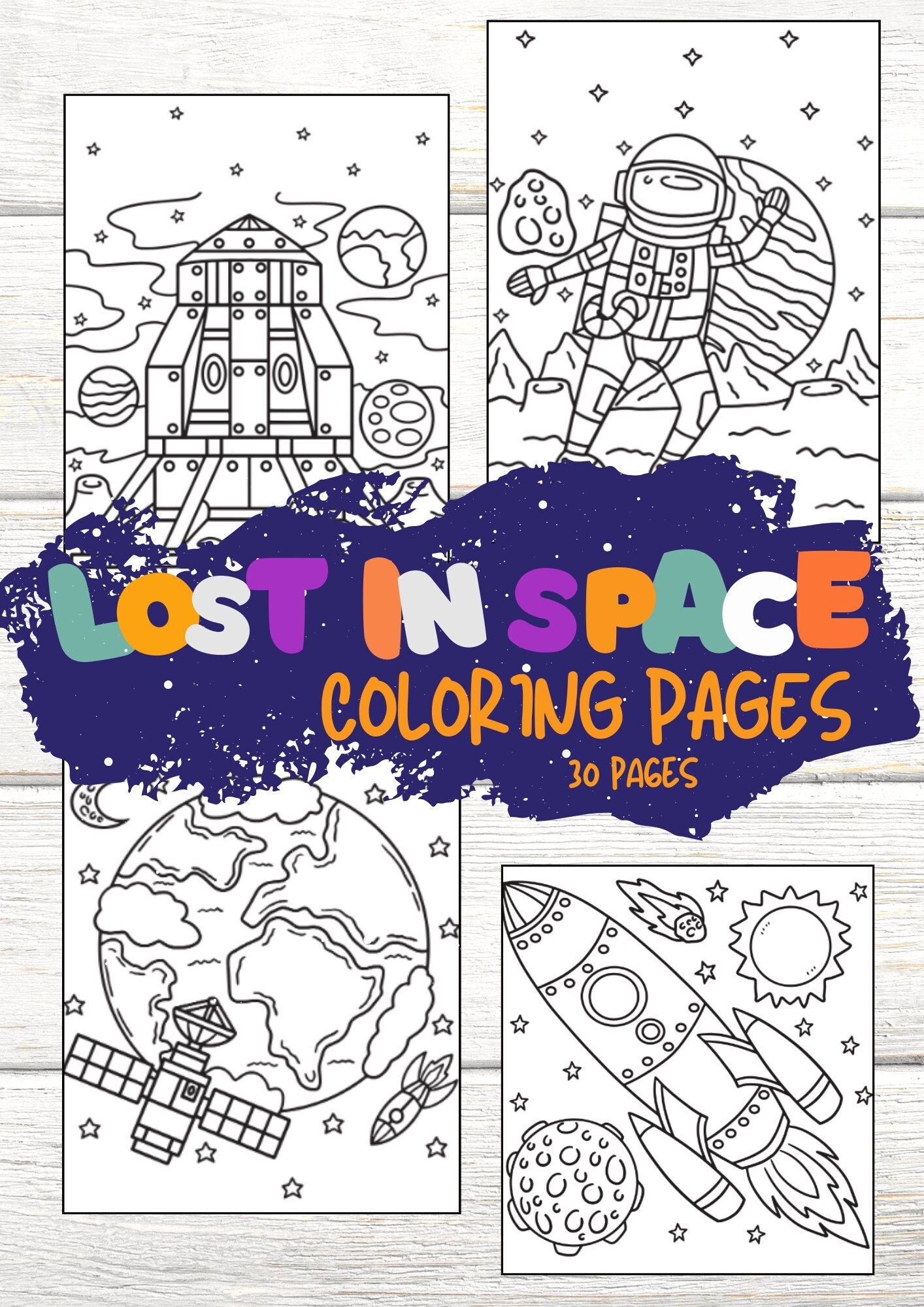 Lost in Space Coloring Pages 30 Pages Digital Download, Coloring Pages ...