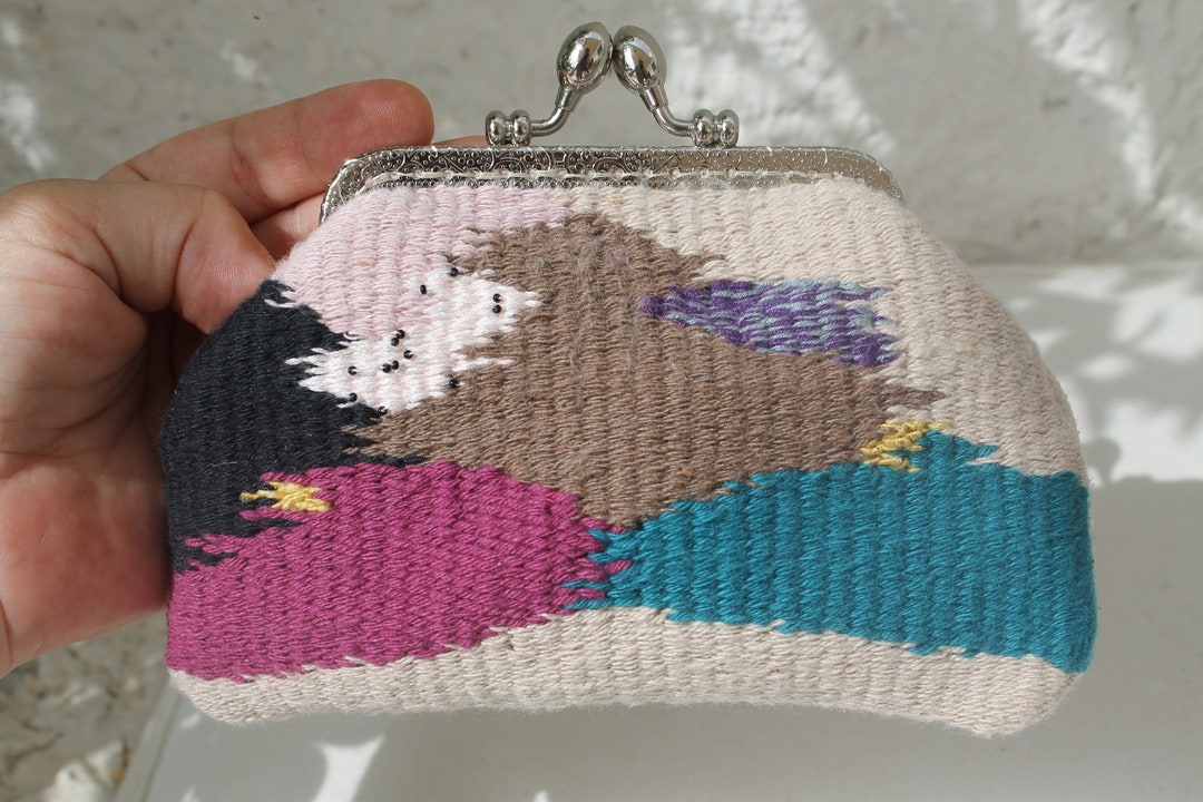 One off a Kind Clutch Handwoven Wallet - Coin Purse - Etsy