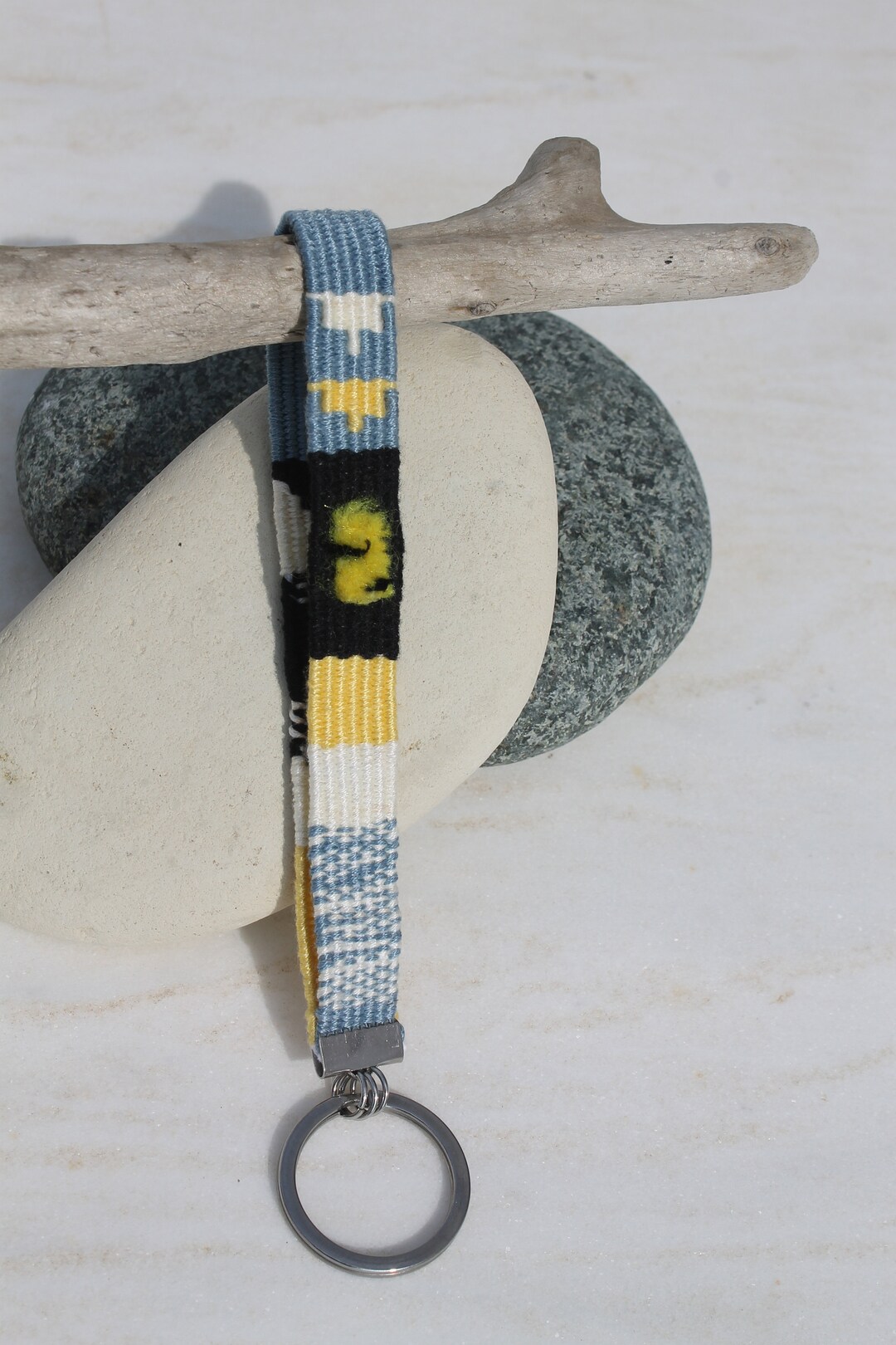 Handwoven Colorful 2-sided Keychain - Etsy
