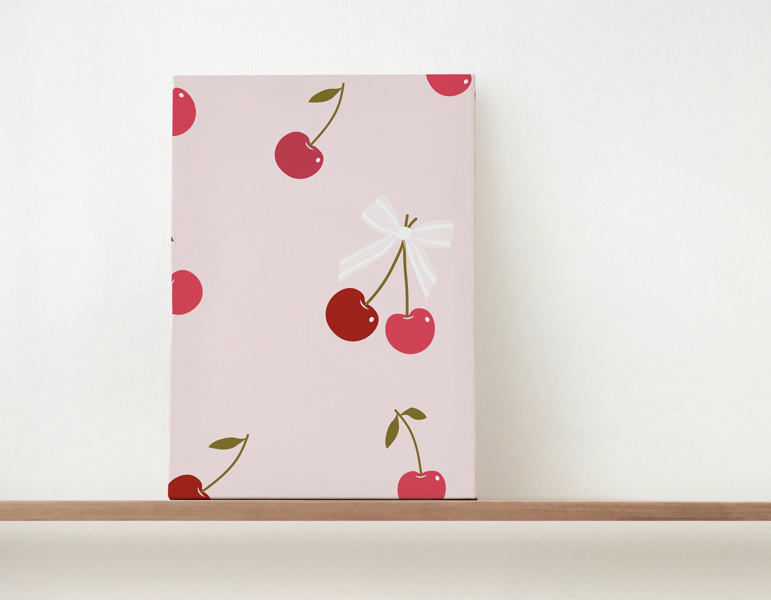 Red Tones of Cherry & White Bow Seamless Repeat Pattern File , Seamless ...