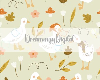 Ducks Seamless Repeat Pattern File ,seamless Pattern for Fabric ...