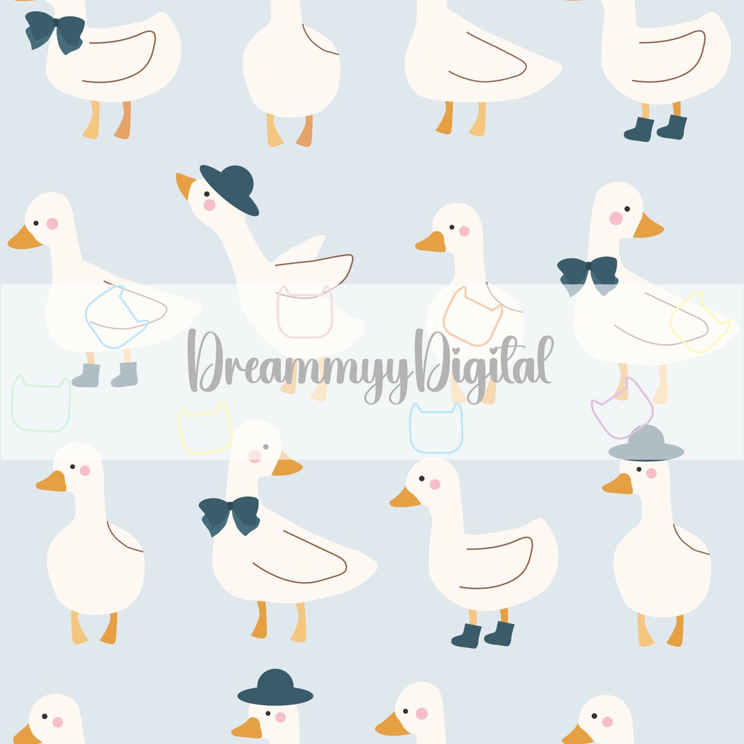 Ducks Seamless Repeat Pattern File ,seamless Pattern for Fabric ...