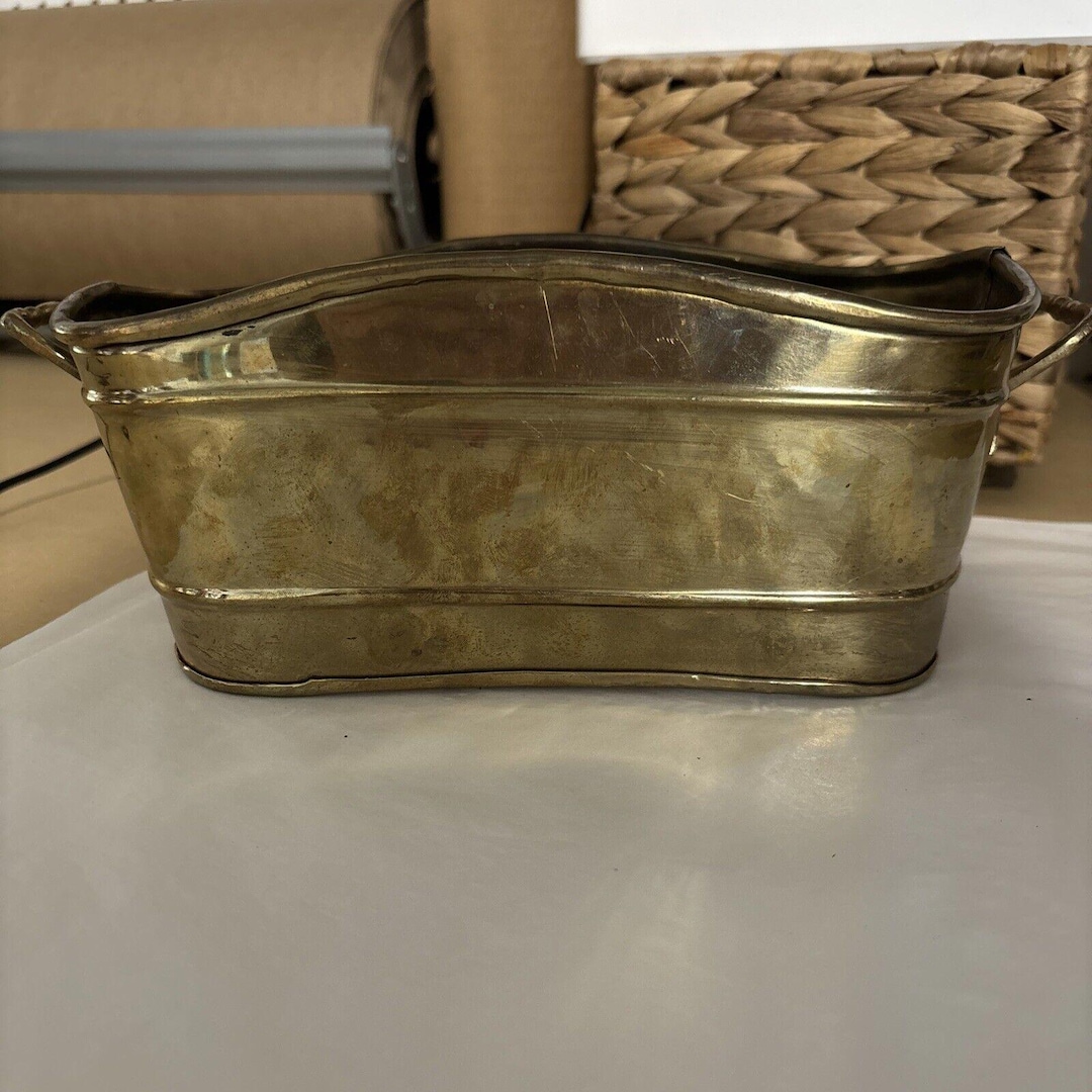 Vintage Brass Container Made in India 10 Inches Long. Classic Decor ...