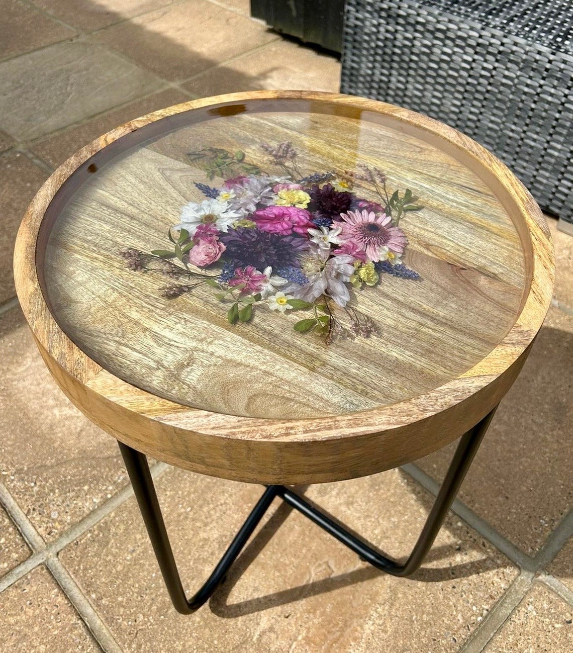 Flower Resin Table - Etsy UK