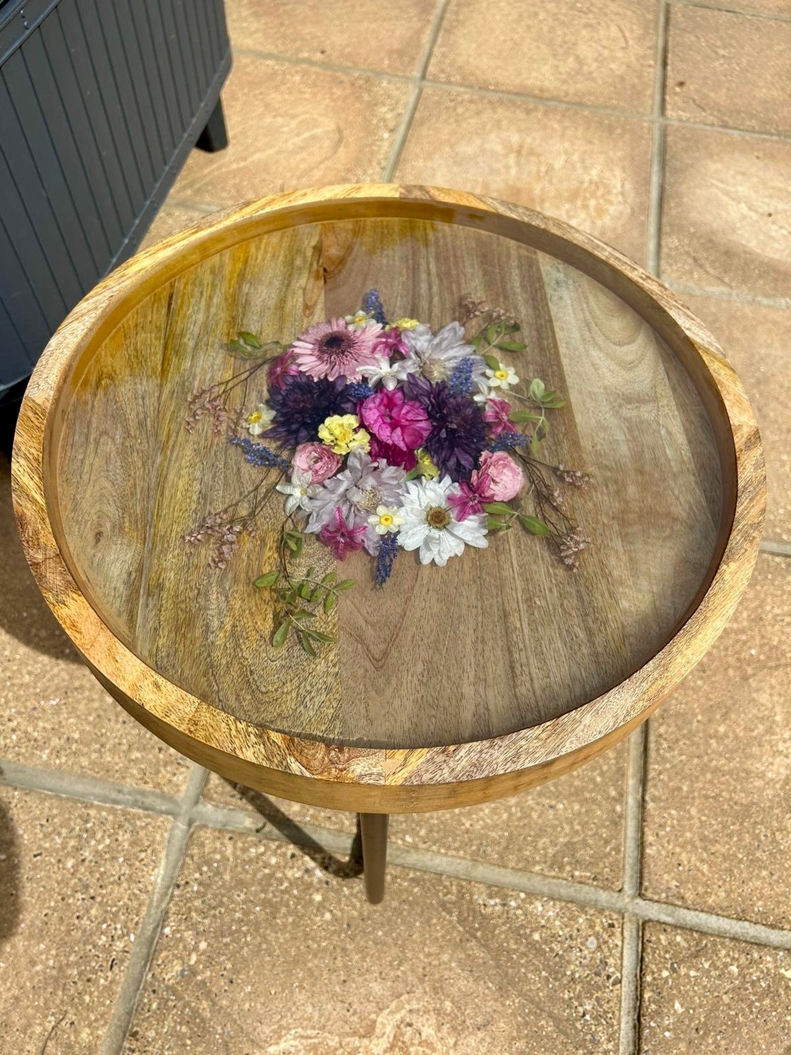 Flower Resin Table - Etsy UK