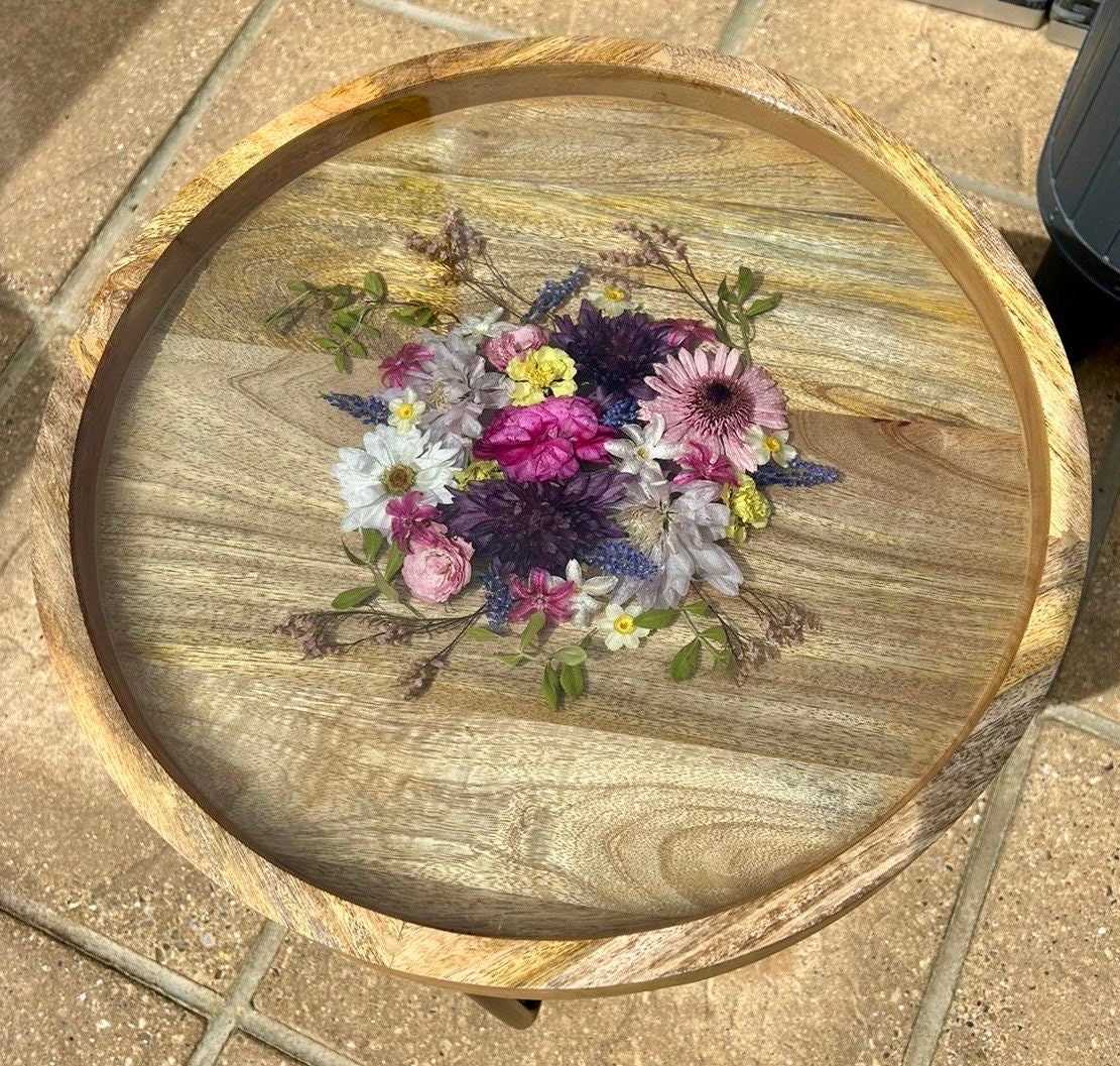 Flower Resin Table - Etsy UK