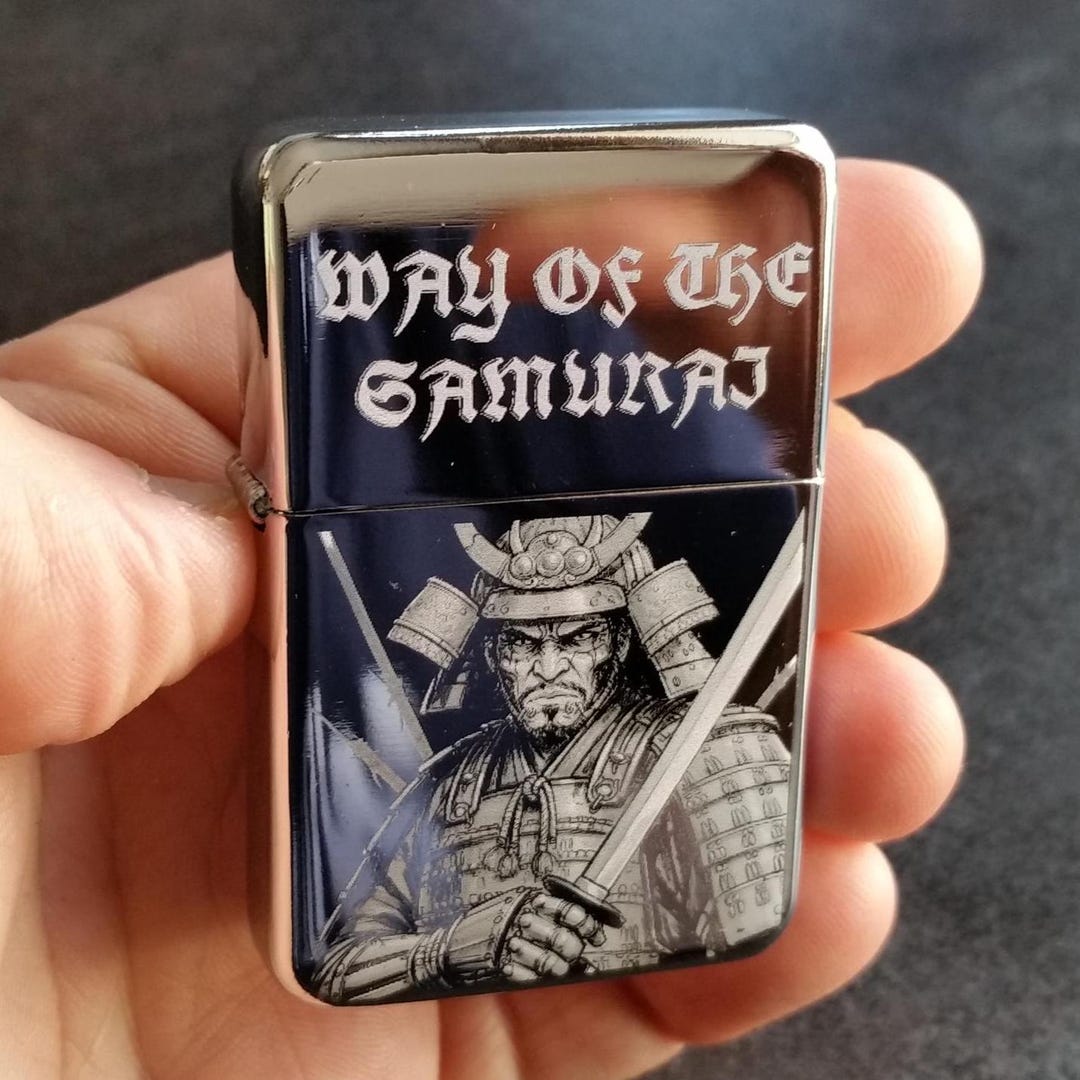 Japanese Warrior Engraved Lighter – Custom Personalised Gift - Etsy