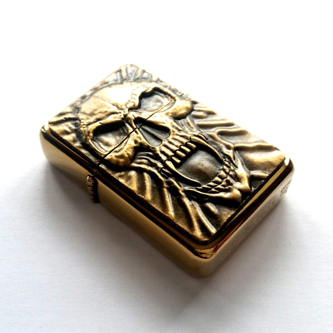Vampire Skull Gold Lighter - Ignite Your Macabre Passion! - Etsy