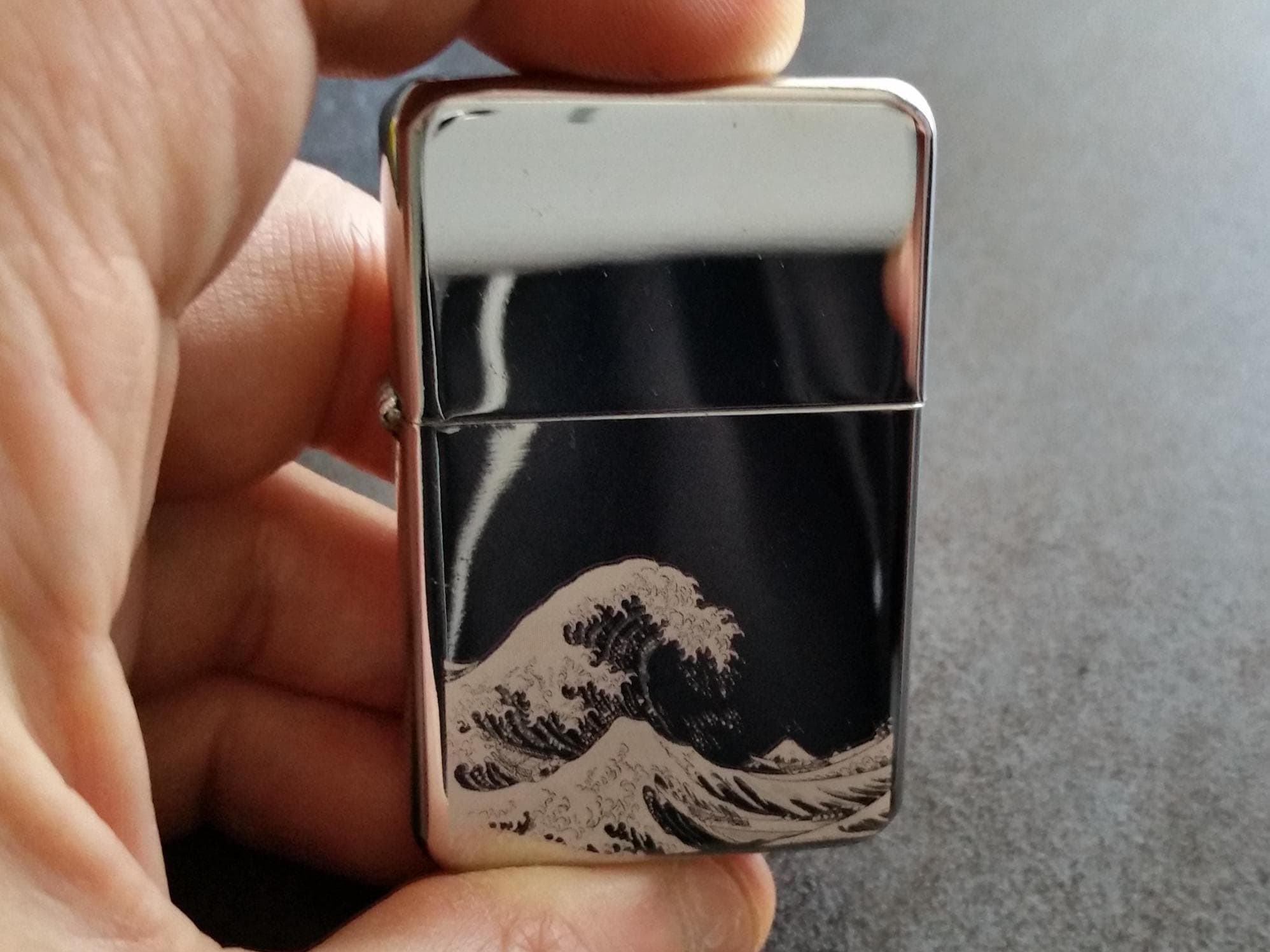 Engraved Great Wave off Kanagawa Lighter ライター – Japanese Art Gift - Etsy UK