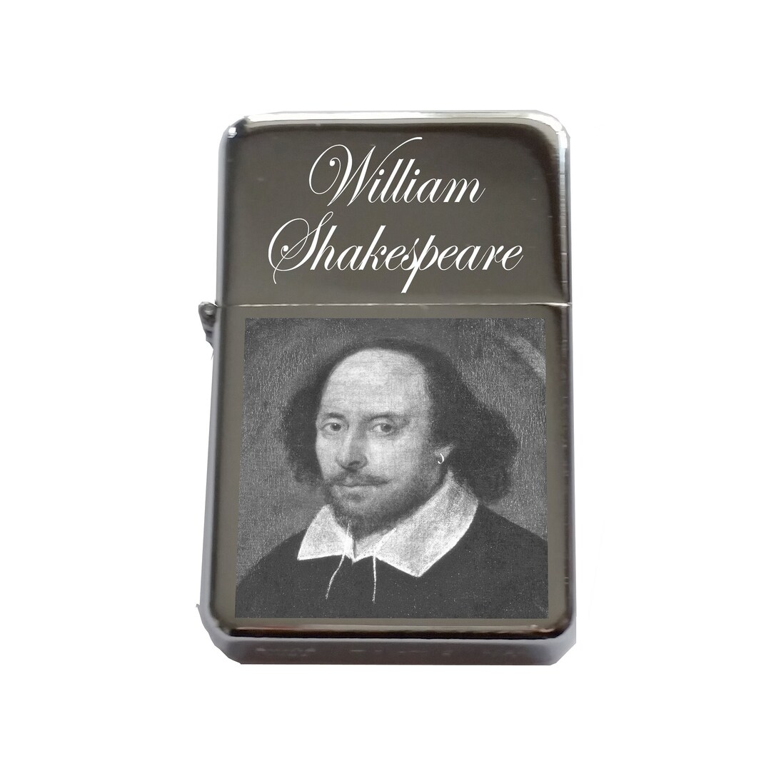Shakespeare Mirror Chrome Steel Lighter Reflective Brass Igniter Flame ...