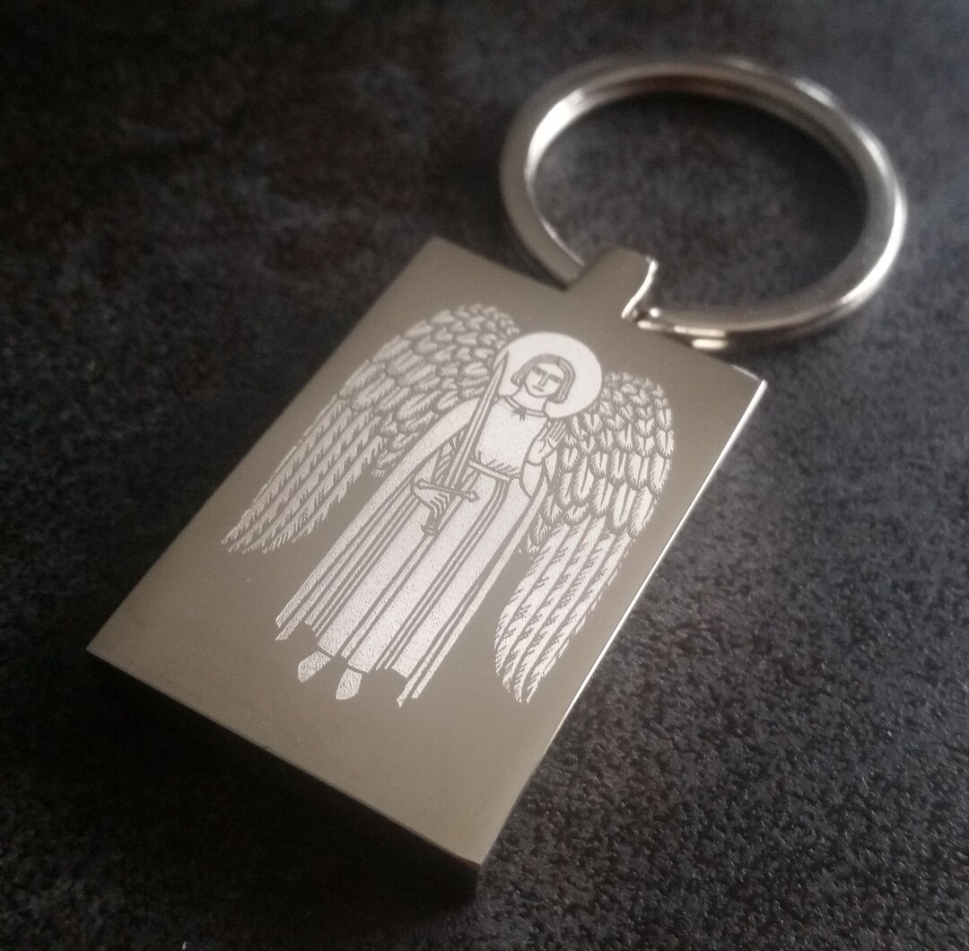 Guardian Angel Keyring A Symbol of Protection and Grace - Etsy