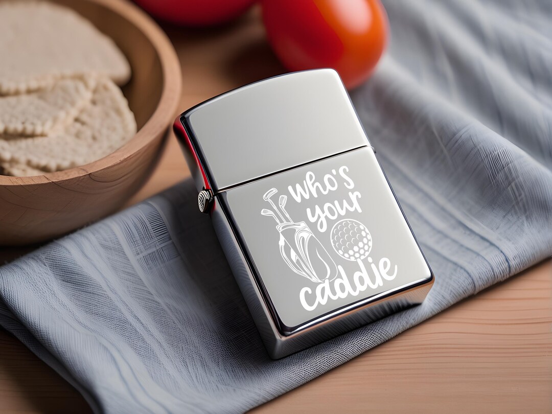 Golf Engraved Lighter - Who's Your Caddie? - Windproof Fuel Lighter - Etsy