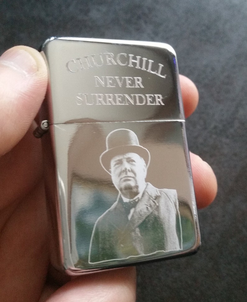 Winston Churchill Engraved Lighter A Historic Tribute in Your Pocket ...