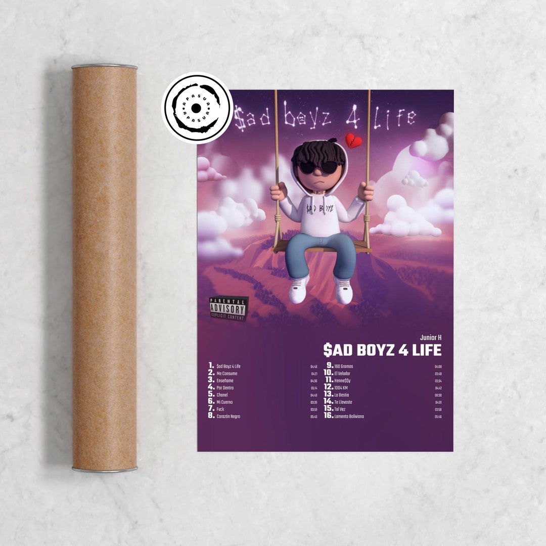 Junior H Sad Boyz 4 Life Album Cover Poster Wall Art - Etsy