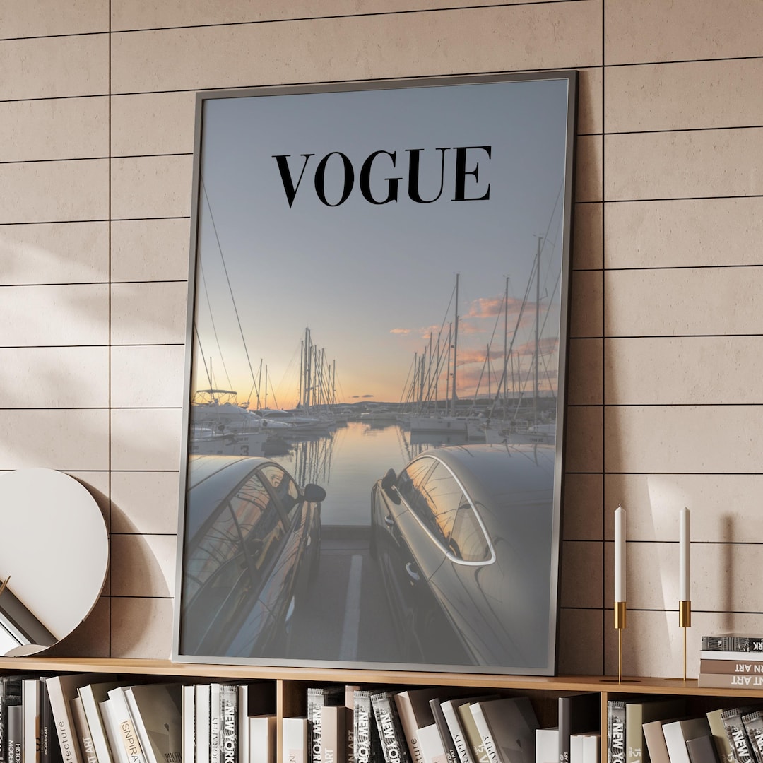 Fashion Magazine Poster Retro Magazine Print Vintage - Etsy