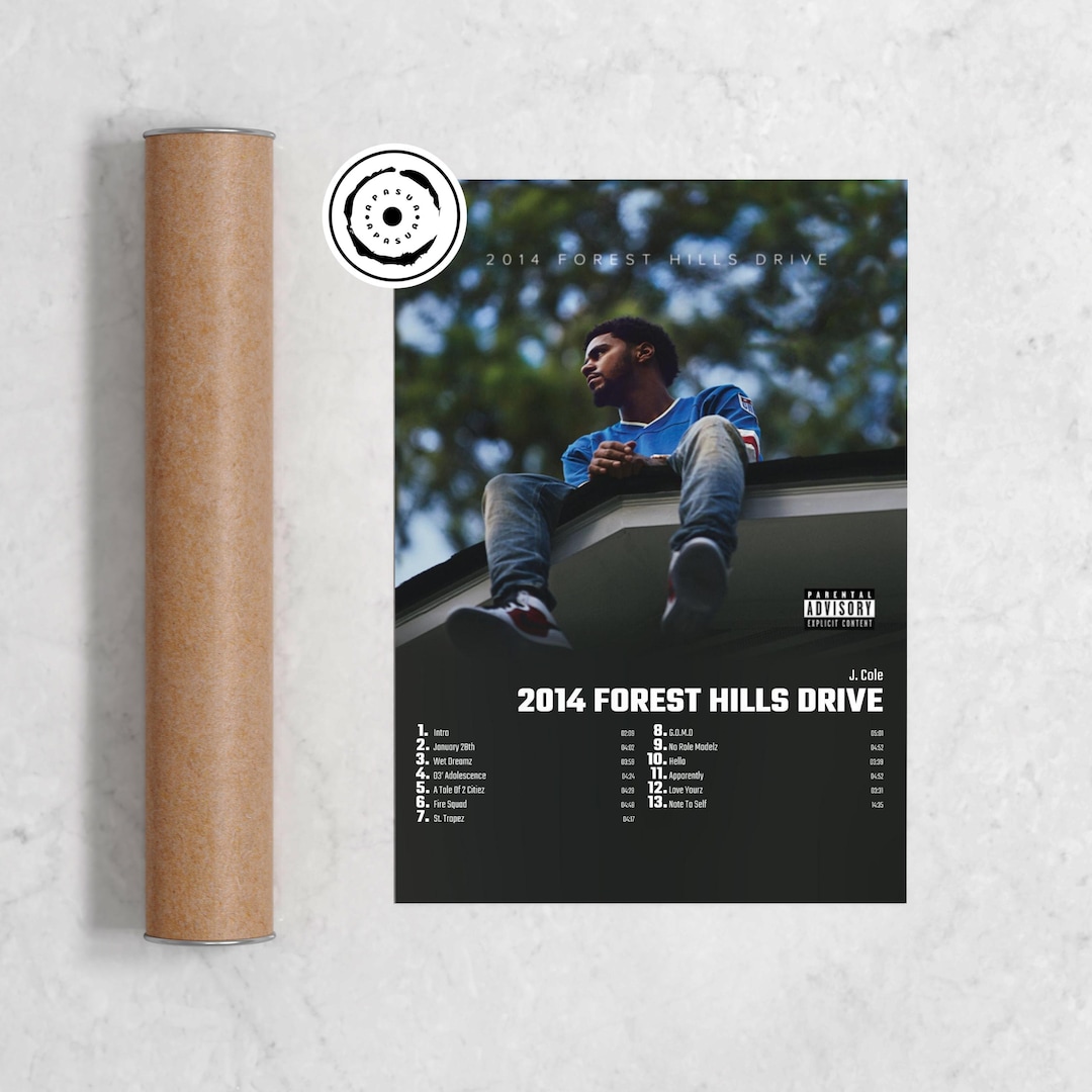 J Cole 2014 Forest Hills Drive Album Cover Poster Wall Art - Etsy