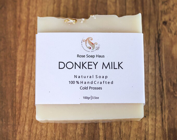 Donkey Milk Soap, % 100 Natural Moisturizing Bar Soap for Face and Body ...