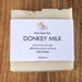 Donkey Milk Soap, % 100 Natural Moisturizing Bar Soap for Face and Body ...