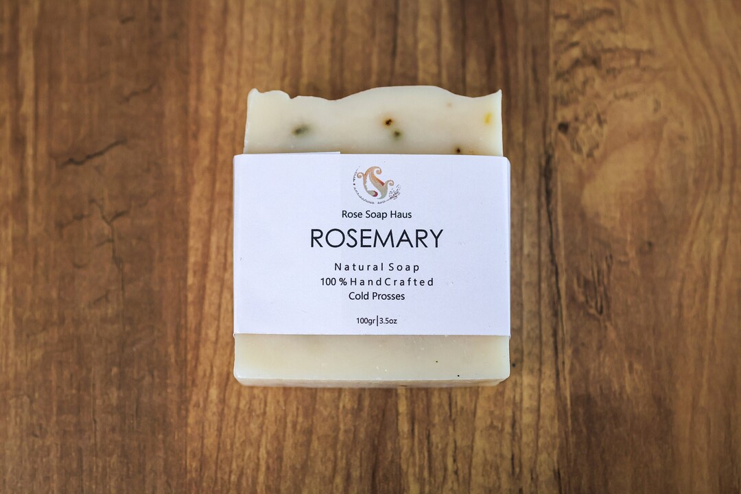 Aromatic Rosemary Soap, Handmade Natural Cold Process Moisturizing Bar ...