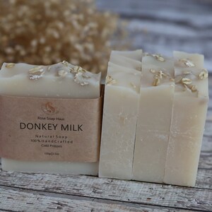 Donkey Milk Soap, % 100 Natural Moisturizing Bar Soap for Face and Body ...