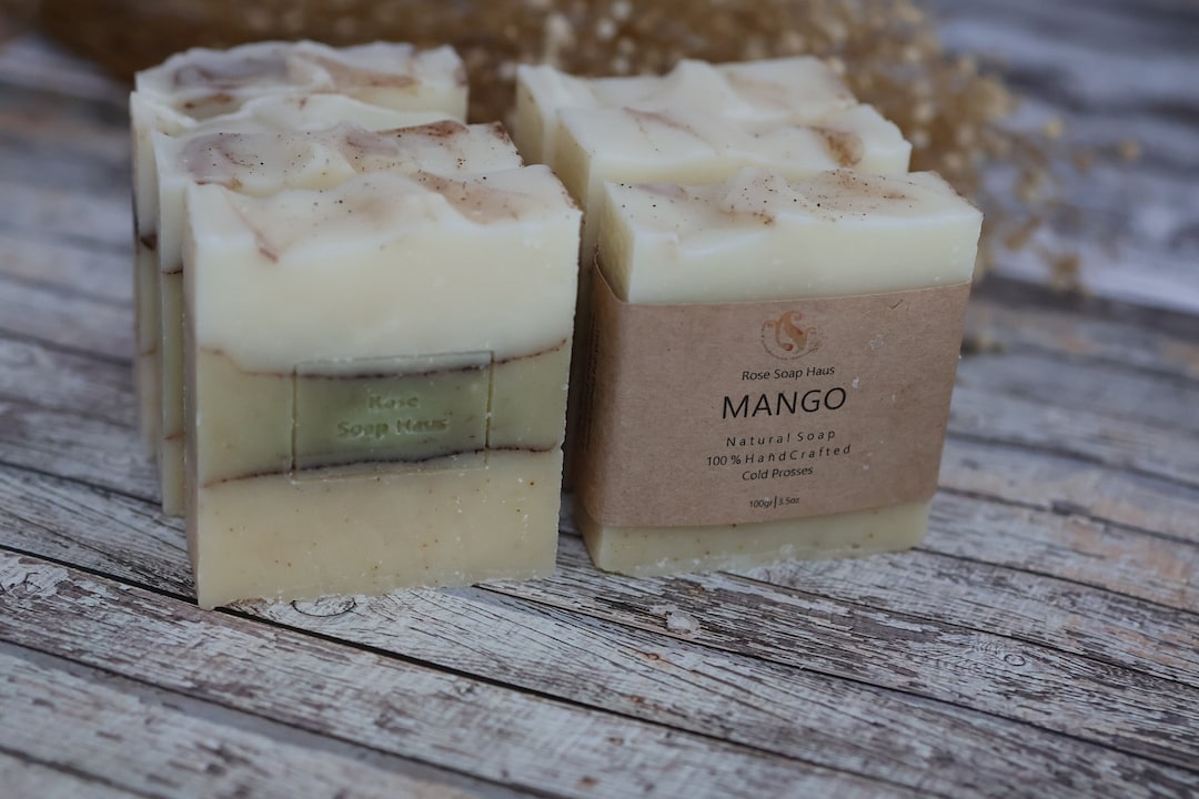 Mango Soap Bar, Cold Process Soap, Natural Moisturizing Bar Soap for ...