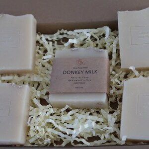 Donkey Milk Soap, % 100 Natural Moisturizing Bar Soap for Face and Body ...