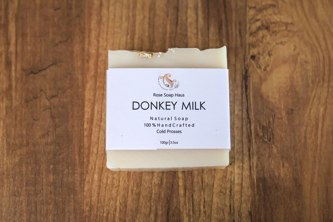 Donkey Milk Soap, % 100 Natural Moisturizing Bar Soap for Face and Body ...