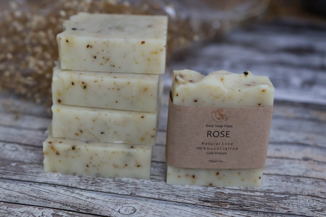 Rose Soap Bar, Cold Process Soap, Handmade Soap, Natural Skin Care - Etsy