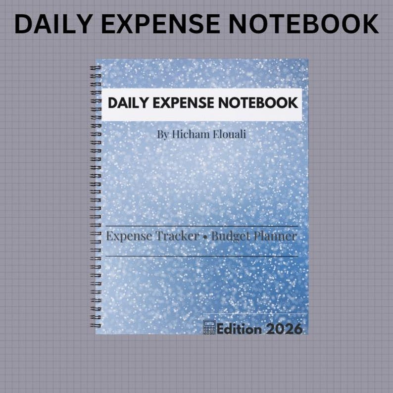 Daily Expense Notebook 2026 | Budget Planner | Monthly & Weekly Expense ...