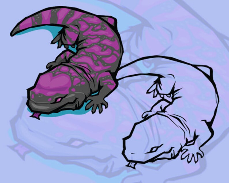 Lizard SVG BNG Bundle - Etsy