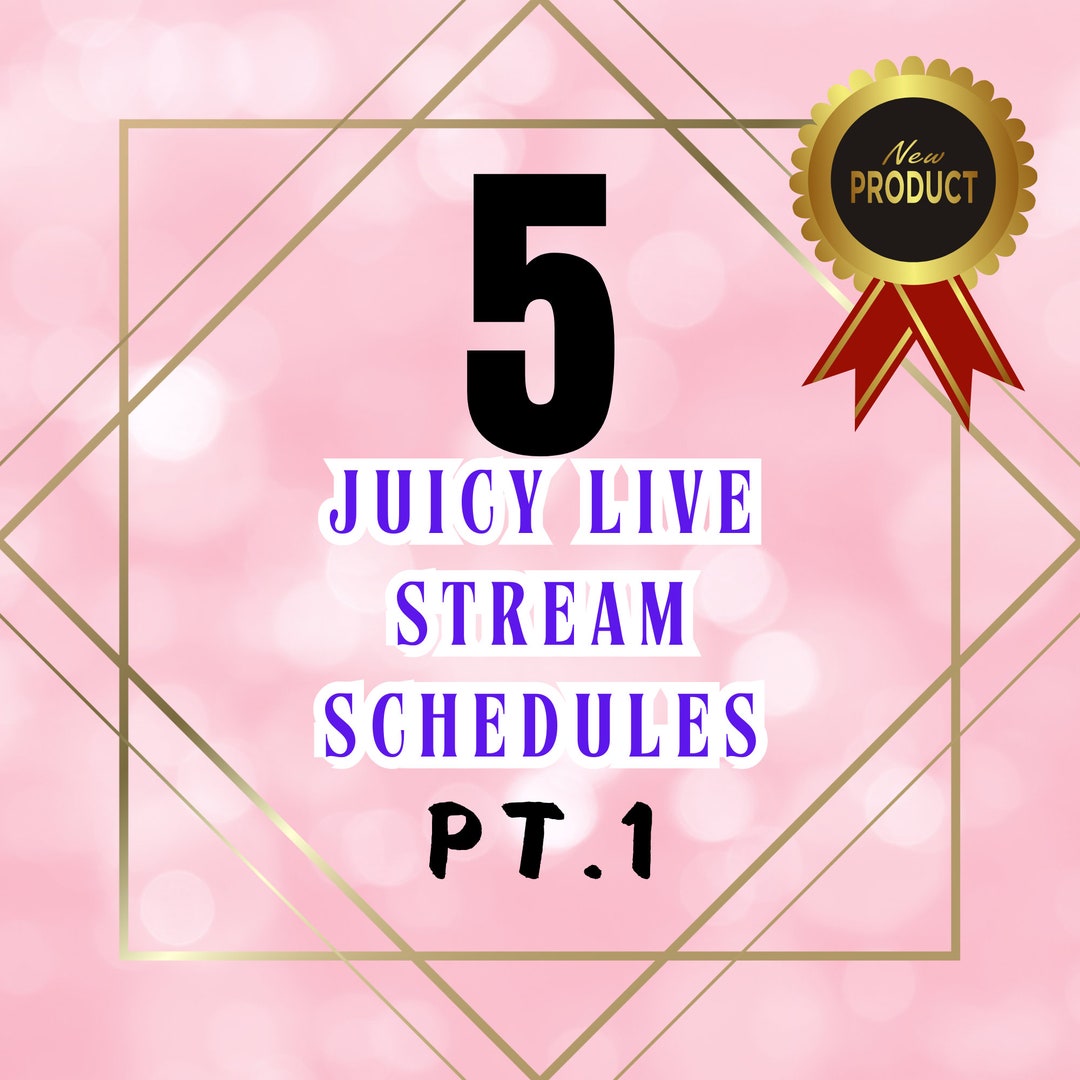 5 Live Streaming Schedule Templates - Etsy
