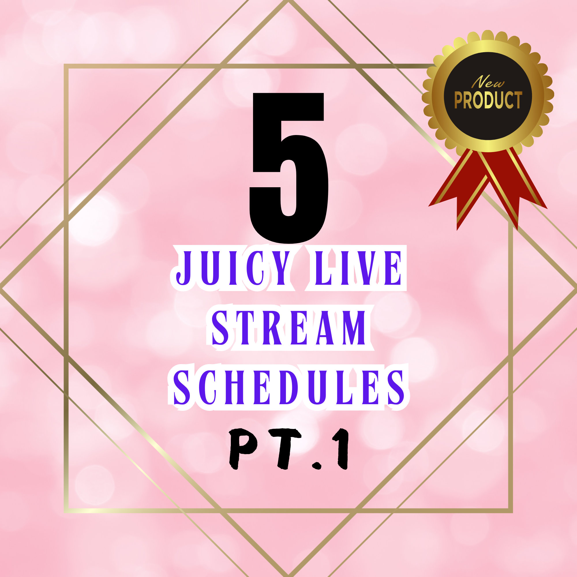 5 Live Streaming Schedule Templates - Etsy
