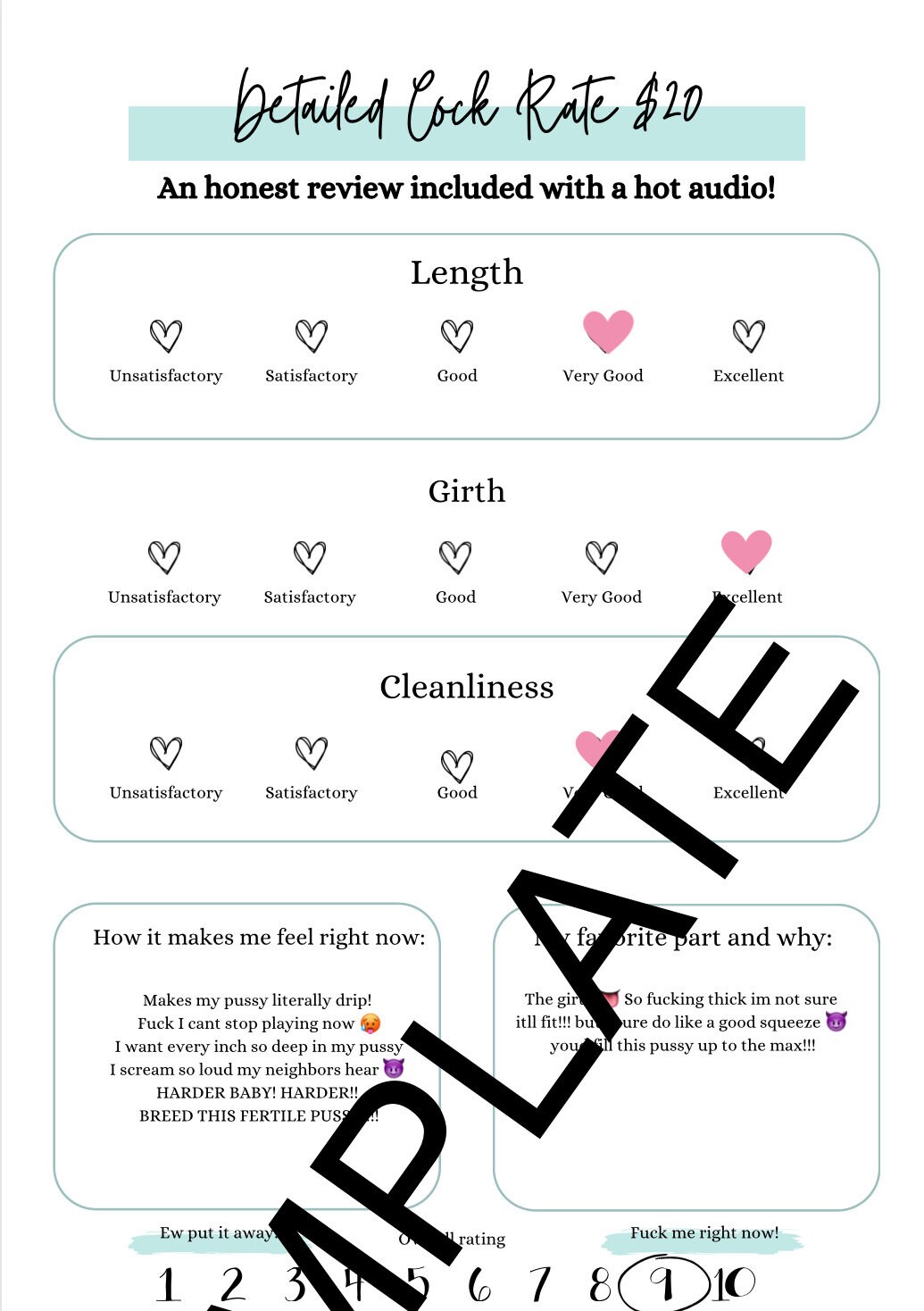 X3 Detailed Onlyfans Spicy Fan Rates Template Forms - Etsy