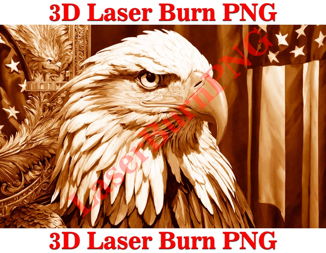 Bald Eagle Beauty Laser Engraving Eagle Wood Sign Wood Engraving File ...