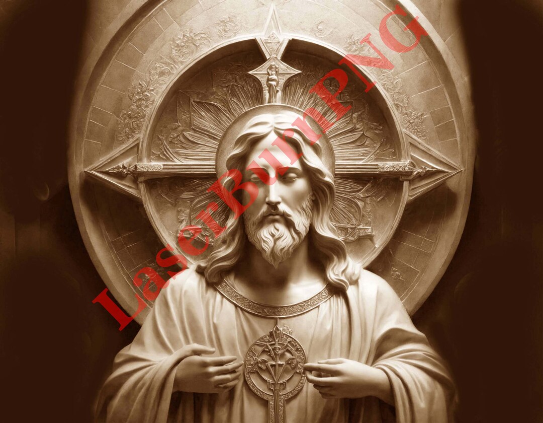 Christian Line Art Jesus Laser Burn 3d Illusion Religion Jesus Christ ...