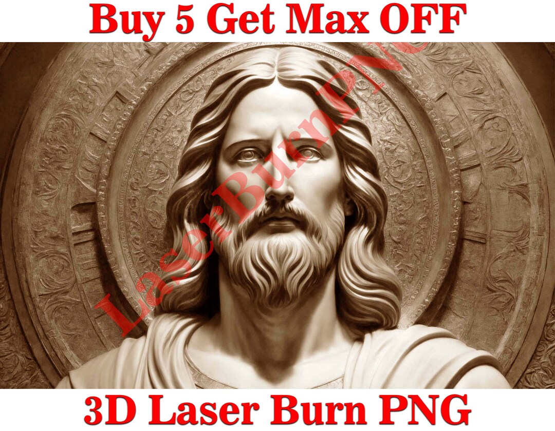 3d Illusion Religion Christ Svg for Laser Wood Burn Jesus File Laser ...