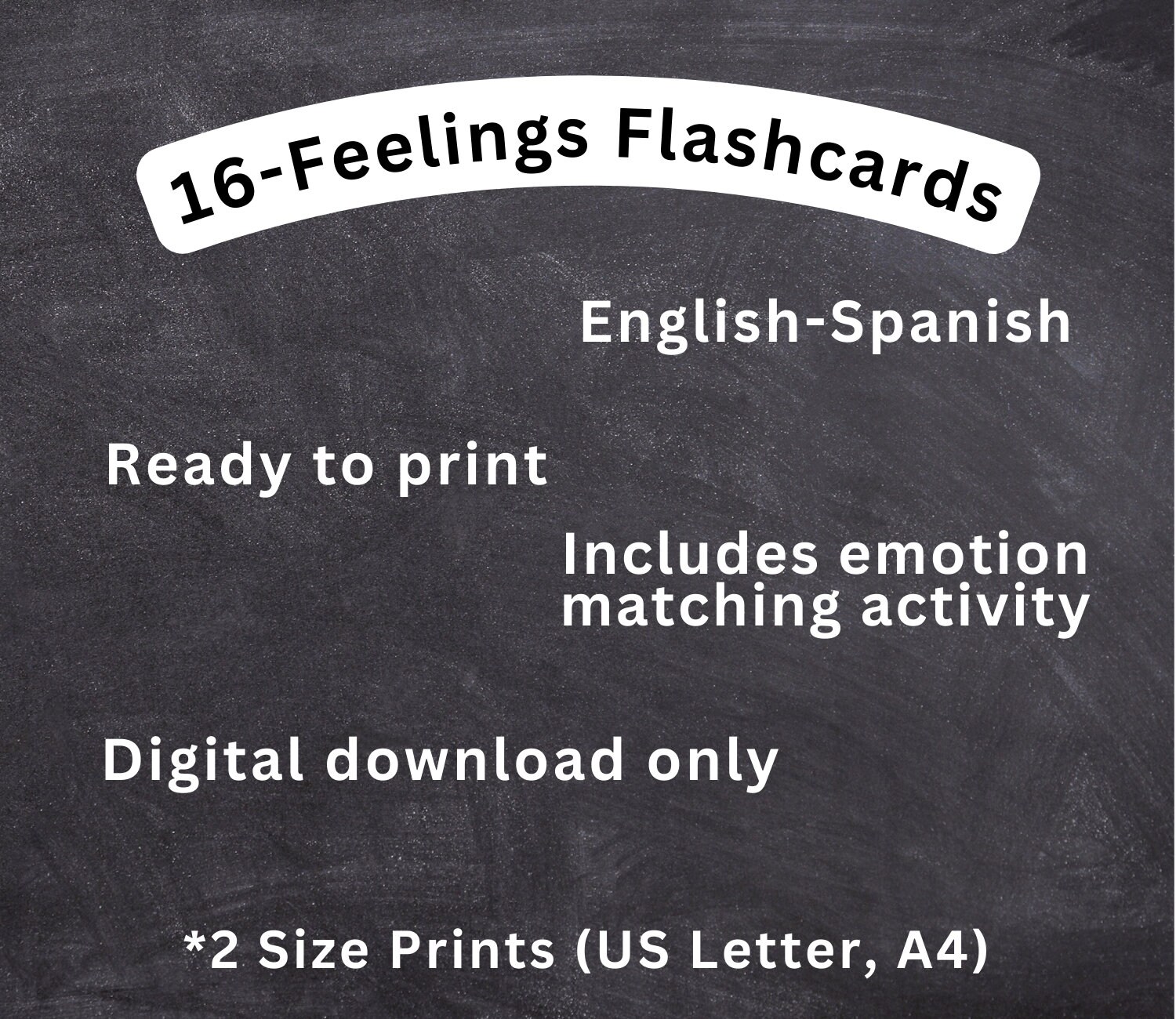 16 Emotion Cards in English and Spanish | Matching Emotions Activity ...