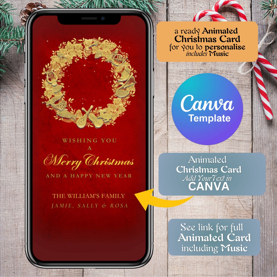 Digital Christmas Animated Card, Christmas Video Ecard, Christmas ...