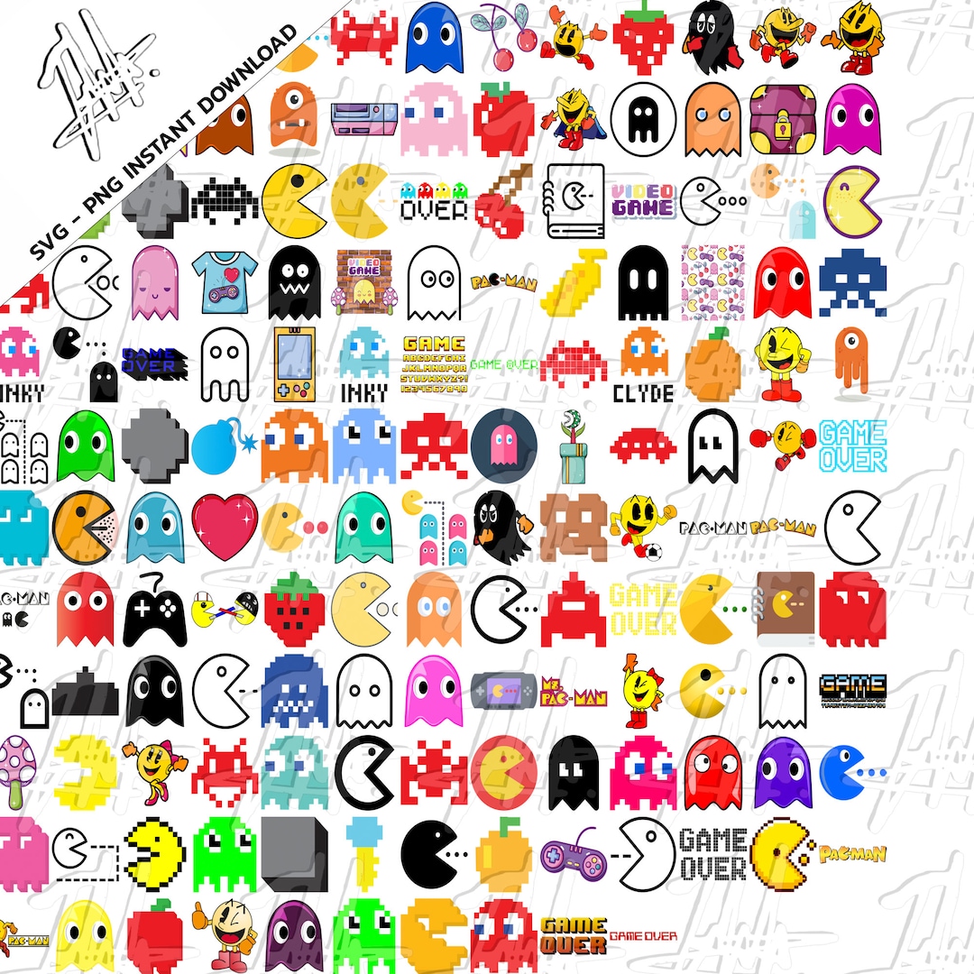 Atari Game Bundle Layered Vector PNG SVG L Clipart File Cricut - Etsy
