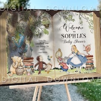 Made-to-order Digital File/ Storybook Baby Shower Birthday Welcome Sign ...