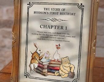 Welcome Sign Storybook Book Themed/ PDF Digital Poster Decoration ...