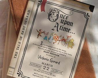 Made-to-order 5x7 Digital Invitation / Storybook Princess Fairy Tale ...